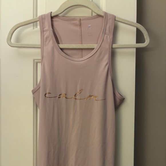 Apana | Tops | Apana Light Pink Tank Top With Gold Accent | Poshmark